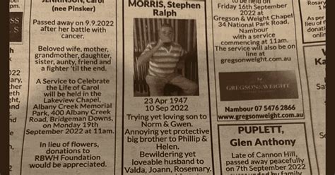 Hilarious Obituary Honors Annoying Trying Yet Loveable Man With