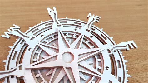 Wooden Compass Scroll Saw Pattern Youtube