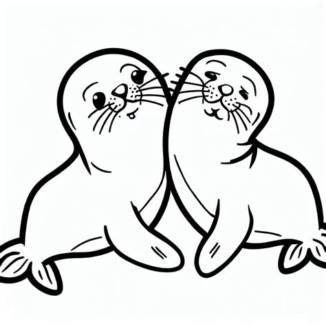 Coloriage Phoque Très Mignon Télécharger Et Imprimer Gratuit Sur