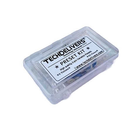 Techdelivers® Preset Variable Resistor Kit 1k 4k7 10k 100k 1m Ohm 3