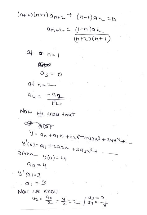 [solved] Solve The Differential Equation Below Using Series Methods Course Hero