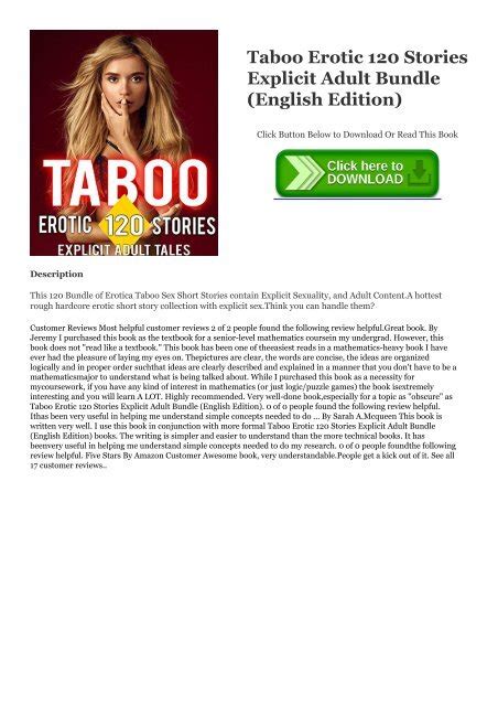 Pdf Free Taboo Erotic 120 Stories Explicit Adult Bundle English