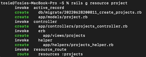 comparing the different rails generators model resource and scaffold