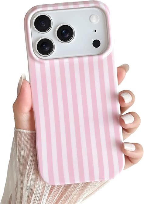 Yeddabox For Iphone 17 Pro Case Cute Striped Phone Case