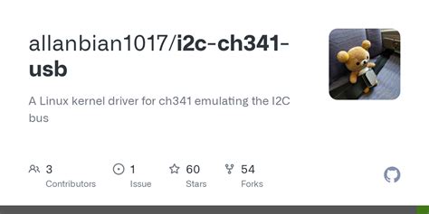 github allanbian1017 i2c ch341 usb a linux kernel driver for ch341 emulating the i2c bus