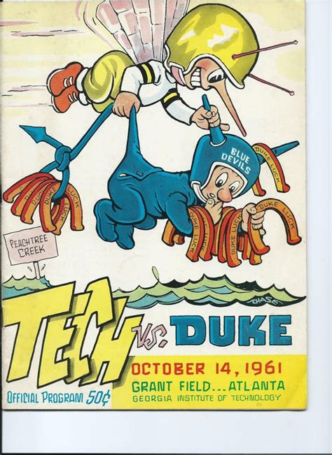 Collectibles Memorabilia Vintage 1944 Georgia Tech Football Program