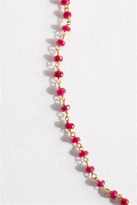 Reliquary Found 14k Ruby Chain Necklace Reliquary