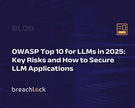 Owasp Top 10 For Llms In 2025 Key Risks And How To Secure Llm Applications Breachlock