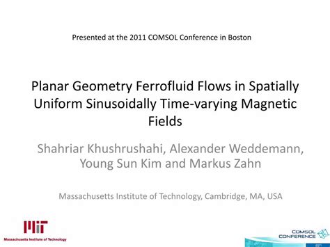 Pdf Planar Geometry Ferrofluid Flows In Spatially Uniform