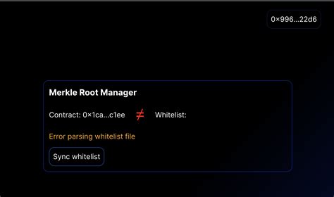 Github Gsteenkamp89merkle Demo Whitelist Management For Web3 Projects
