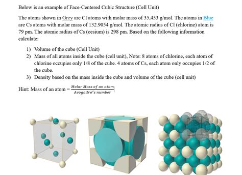 solved below is an example of face centered cubic structure