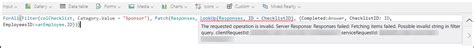 solved patching a sharepoint list from a collection power platform