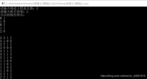 修道士和野人问题：所有解、启发求解、简单界面 csdn博客