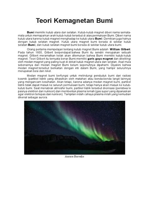 Teori Kemagnetan Bumi Pdf