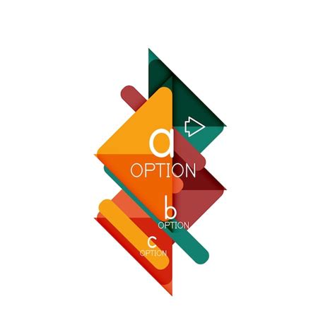Premium Vector Triangle Data Visualization Design Option Infographic