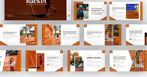 Ракетка спортивный бадминтон Powerpoint шаблон Шаблоны презентаций Envato Elements