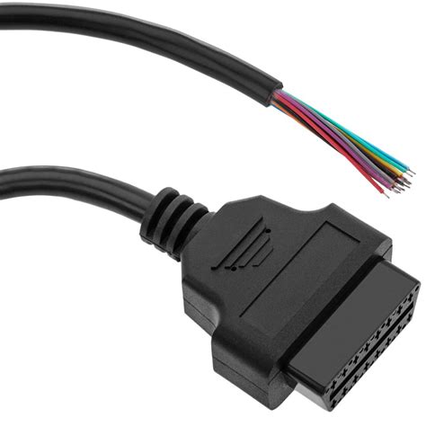 obd2 diagnostic cable open 16 pin female 315 mm cablematic
