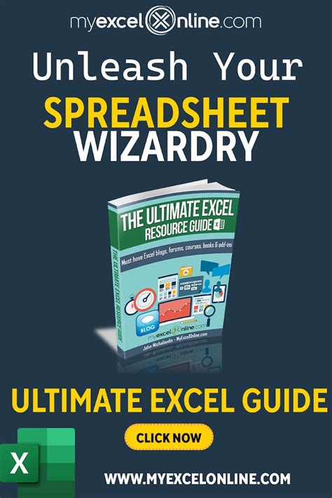 Free Excel Guides Myexcelonline Free Excel Tutorials Excel
