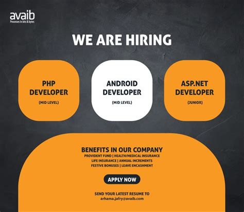 Avaib On Linkedin Applynow Phpdeveloper Dotnetdeveloper