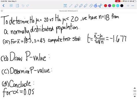 solved suppose that we wish to test h0 μ 20 versus ha μ