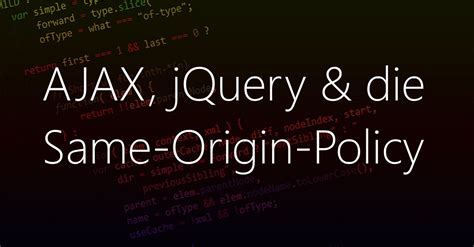 ajax jquery and how to bypass the same origin policy de