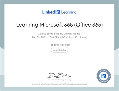 Learning Microsoft 365 Office 365