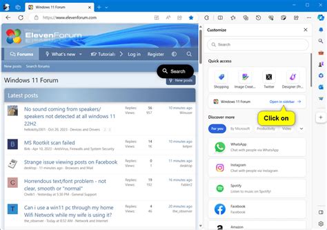 Add Or Remove Sites On Sidebar In Microsoft Edge Windows 11 Forum