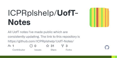 GitHub ICPRplshelp UofT Notes All UofT Notes I Ve Made Public Which Are Consistently Updating