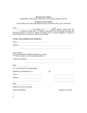 Fillable Online Ful Name Boi For Bank Form Fax Email Print PdfFiller