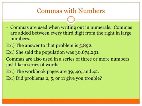 Ppt Commas Powerpoint Presentation Free Download Id2350403