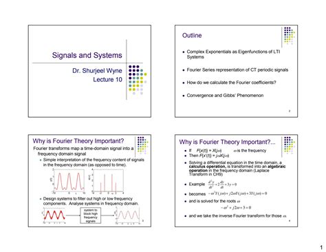 solution signal and system lecture 10 handouts bet fourier series
