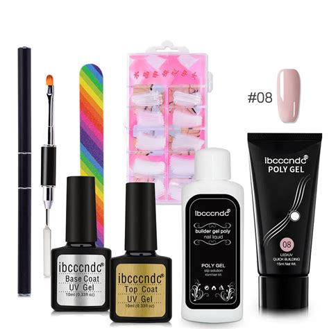 Полигель стойкий палец для изменения температуры ногтей камуфляжная УФ лампа набор для