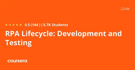 Rpa Lifecycle Development And Testing Coursya