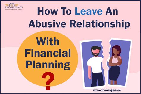How to leave an abusive relationship with financial planning?