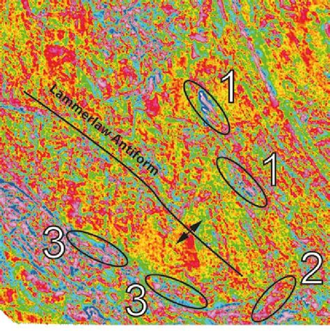4 The First Vertical Derivative Image See 2 7 For The Location