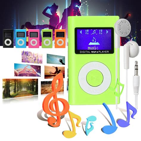 Buy Mini Digital Mp3 Music Player Earphone Lcd Screen Support 32gb