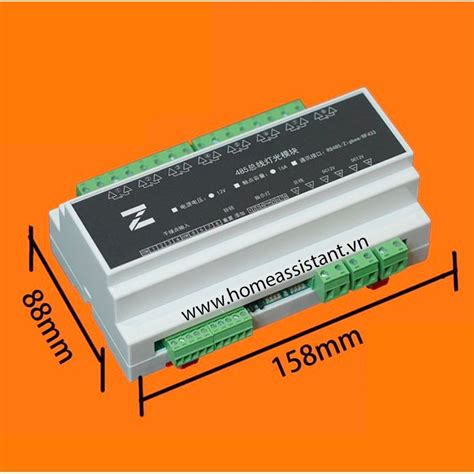 Công Tắc Wifi Zigbee Tuya RS485 Modbus 8 Cổng Lắp Tủ Điện JY08 HOMEHASS Việt Nam