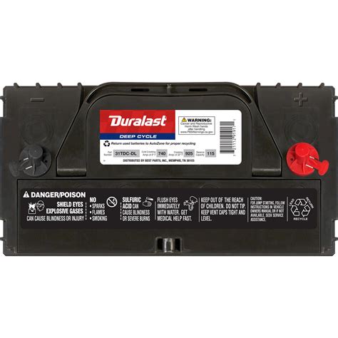 Duralast Group Size 31t Heavy Duty Battery 31tdc Dl Autozone