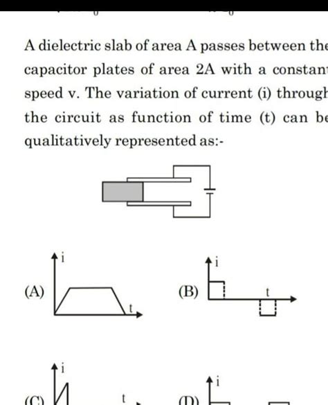 [answered] A Dielectric Slab Of Area A Passes Between The Capacitor