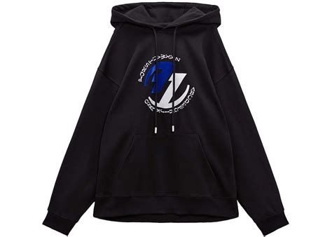 Ader Error X Zara Embroidered Logo Sweatshirt Black Fw22 Us