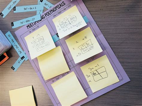 Multiplying Polynomials Activity Mrs Newell S Math