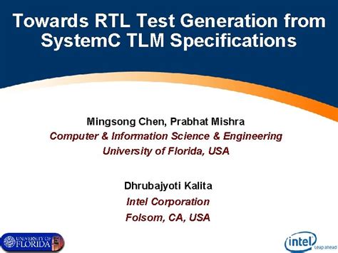towards rtl test generation from system c tlm