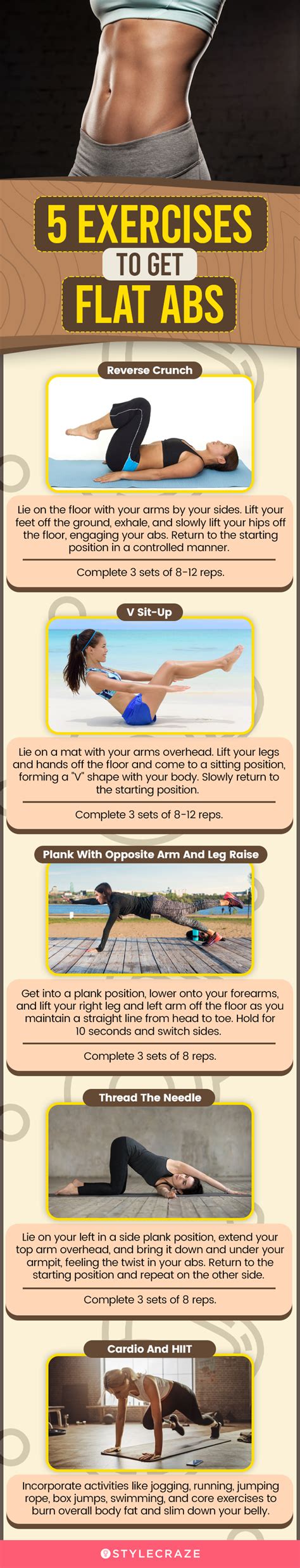 8 exercises for a flat stomach top