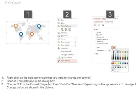 World Map With Male And Female Population Data Powerpoint Slides