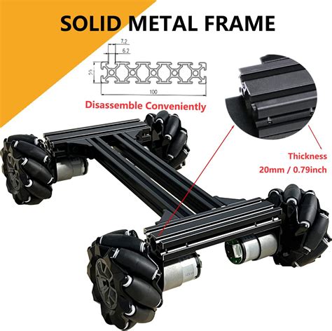 Mecanum Wheel 4wd Metal Robot Car Chassis Control Philippines Ubuy