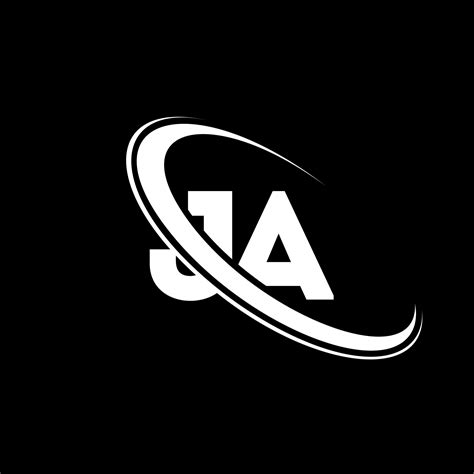 JA logo. J A design. White JA letter. JA letter logo design. Initial ...
