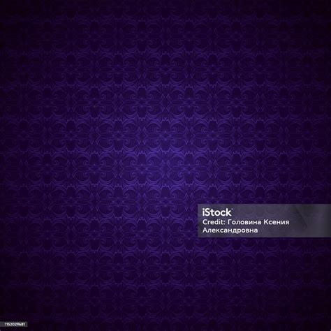 울트라 바이올렛 Amethystine 고딕 빈티지 배경 클래식 바로크 로코코 다마스쿠스 패턴 어두운 가장자리 배경으로 로얄 0명에 대한 스톡 벡터 아트 및 기타 이미지