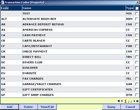 Adding Property Transaction Code