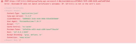 Unable To Use Self Signed Cert During Mutual Tls Authentication The