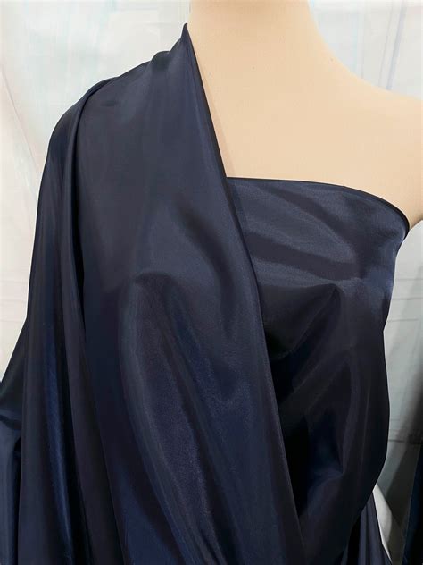 Poly Lining Fabric 58 Inches Wide Navy Blue Used For Etsy